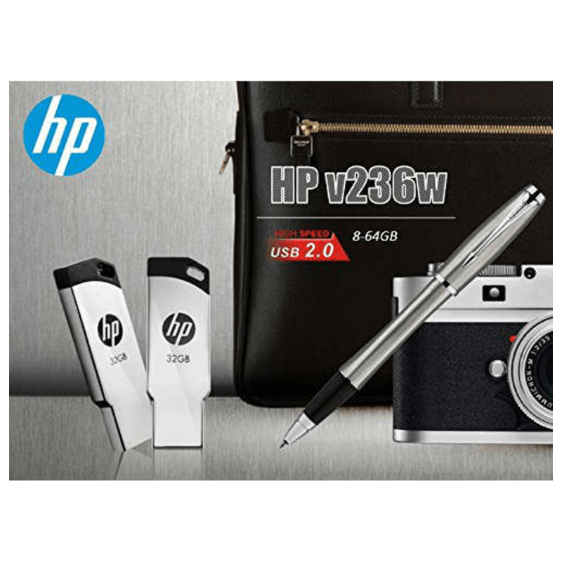 Buy HP V236W 64GB USB 2.0 Pen Drive (Silver) Online - Croma Buy HP V236W 64GB USB 2.0 Pen Drive (Silver) Online - Croma